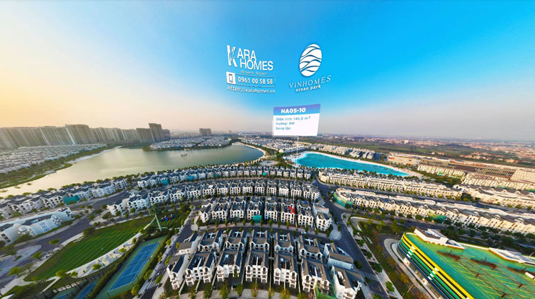 View 360° | Biệt thự song lập Hải Âu HA05-10 - Vinhomes Ocean Park | KARAHOMES