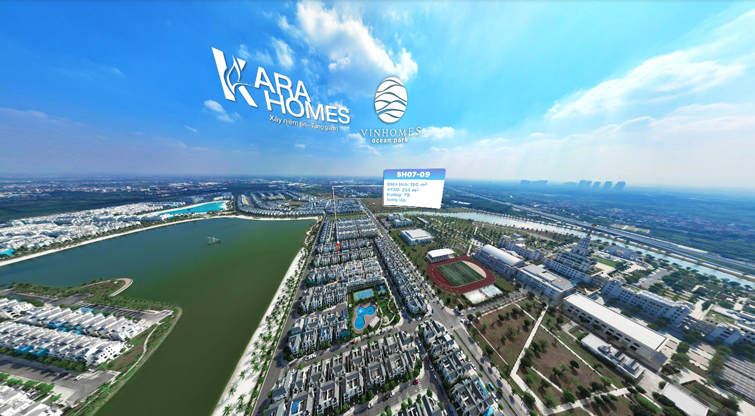 View 360° | Biệt thự song lập San Hô SH07-09 - Vinhomes Ocean Park | KARAHOMES