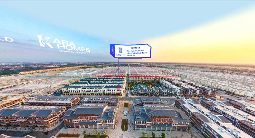 View 360° | Biệt thự liền kề San Hô SH01-12 Vinhomes Ocean Park 2 | KARAHOMES